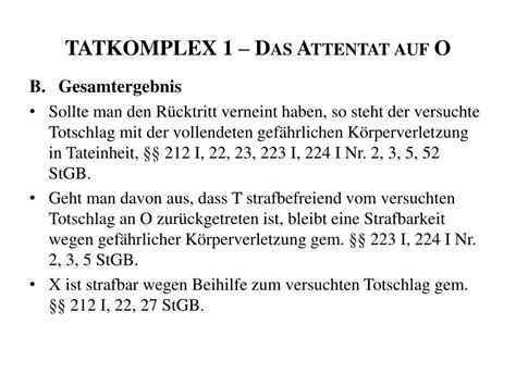 PPT Übung im Strafrecht für Fortgeschrittene PowerPoint Presentation