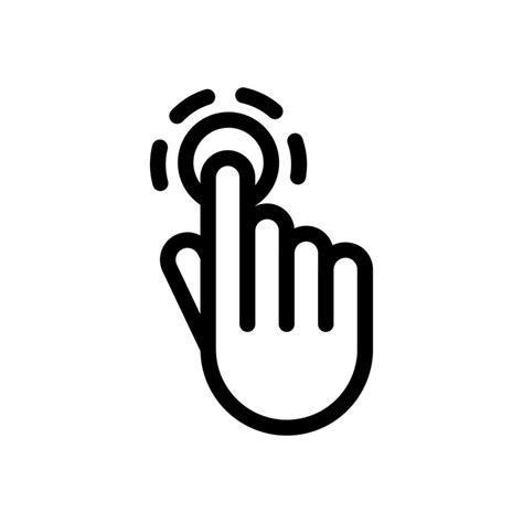 Hacer Clic Mano Vector Ilustraci N Aislado Firmar S Mbolo Icono
