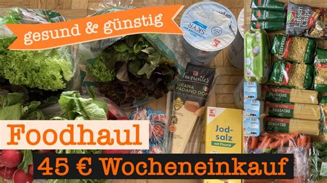Wocheneinkauf Vorratskauf gesund günstig mit Cashback 45 Food