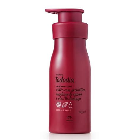 Creme Desodorante Nutritivo Para o Corpo Tododia Cereja e Avelã 400