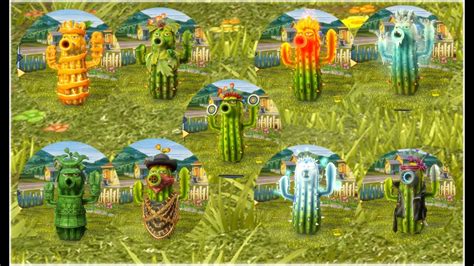 Plants Vs Zombies Garden Warfare All Unlockable Cacti And All Maps
