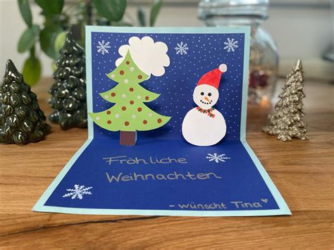 Basteln Mit Der Lernbiene Pop Up Weihnachtskarte Lernbienen Bloggen