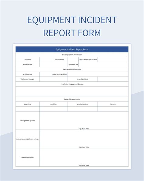 Free Incident Report Templates Forms Smartsheet Incident Report