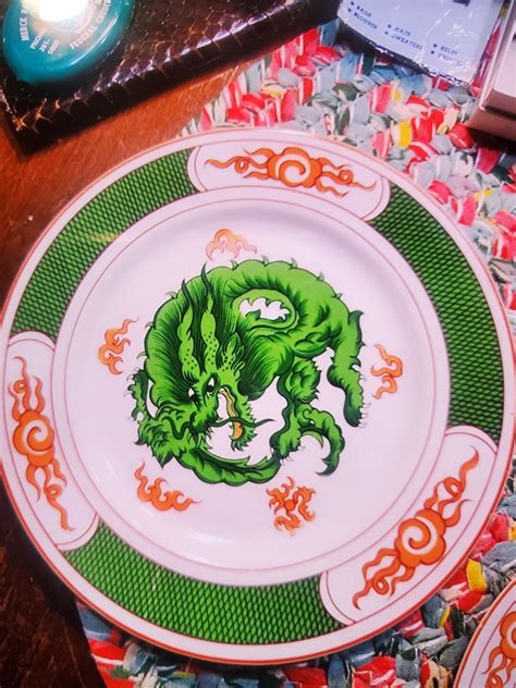 Fitz And Floyd China Dragon Pattern 1975 Etsy