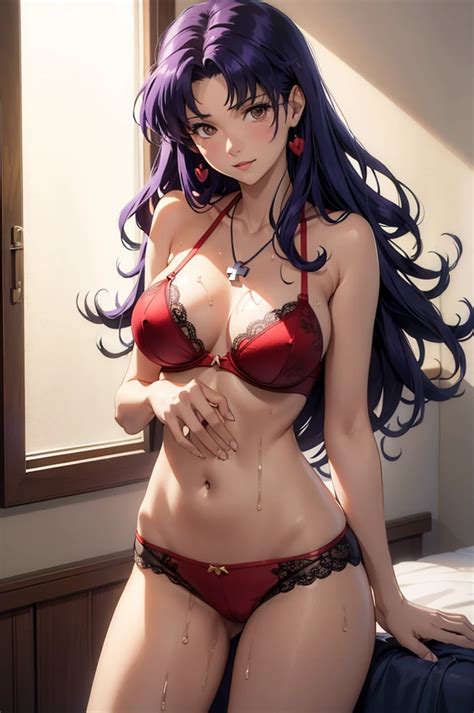 Rule 34 Ai Generated Alternate Costume Breasts Female Female Only Misato Katsuragi Nai