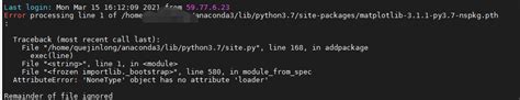 Error Processing Line 1 Of Anaconda3 Lib Python3 7 Site Packages
