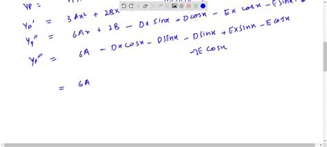 solved find a particular solution yp of the given equation in all these problems primes denote