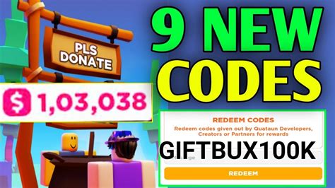 UPDATE PLS DONATE REDEEM CODES 2023 ROBLOX PLS DONATE CODES PLS