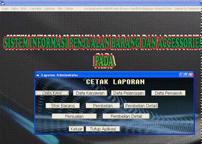 Sistem Informasi Penjualan Barang Dengan Bahasa Pemrograman Visual