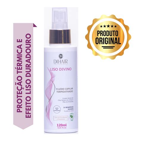 Spray Finalizador Termoativado Liso Divino 120ml Dihair Submarino