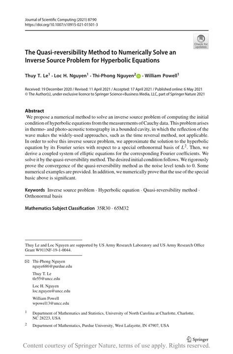 the quasi reversibility method to numerically solve an inverse source problem for hyperbolic