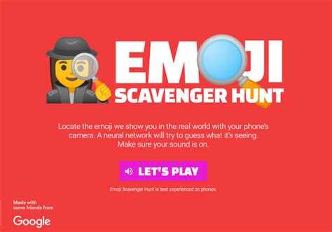 Emoji Chasse au Trésor un amusant jeu de Google qui vous met au défi