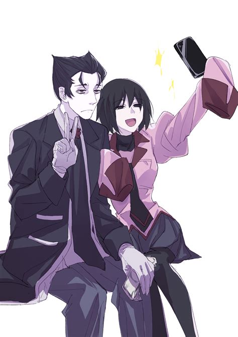 Safebooru 1boy 1girl D Absurdres Age Difference Black Eyes Black