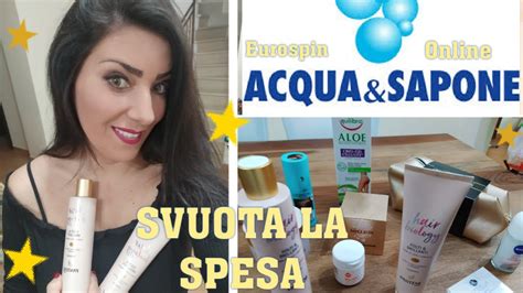 SVUOTA LA SPESA ACQUA SAPONE ONLINE EUROSPIN Svuotalaspesa