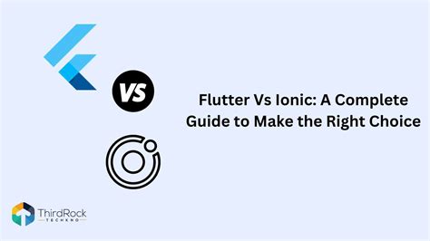 flutter vs ionic best cross platform for app development