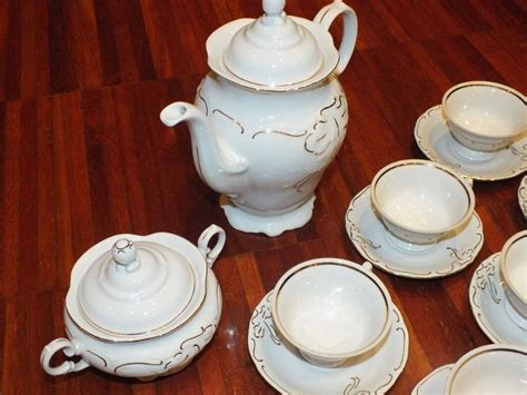 Serwis kawowy Porcelana Wałbrzych Fryderyka PRL PROFIT STAT ANTIQUE
