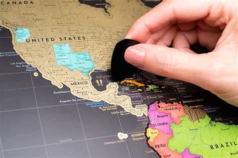 2 Cartes du monde à gratter XXL Carte de lEurope OFFERTE WANDERLUST