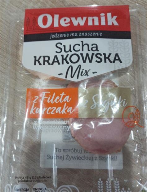 Sucha Krakowska Mix Z Fileta Z Kurczaka I Z Szynki Olewnik Kalorie
