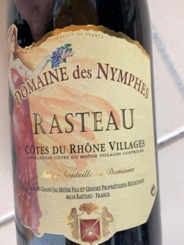 Domaine Des Nymphes Rasteau C Tes Du Rh Ne Villages Vivino Us