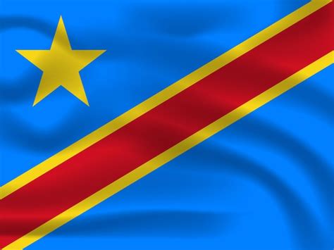 Premium Vector Democratic Republic Of Congo Flag Realistic Vector