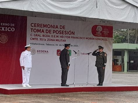 Toma Protesta Nuevo Comandante De La 30 Zona Militar De Tabasco En