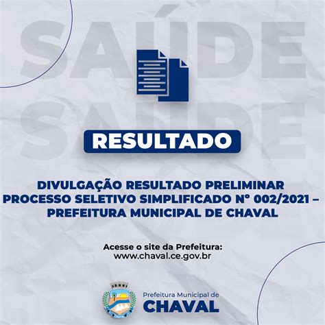 DIVULGAÇÃO RESULTADO PRELIMINAR PROCESSO SELETIVO SIMPLIFICADO Nº 002