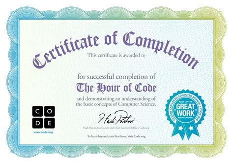 pdfs certificate of completion templates free download