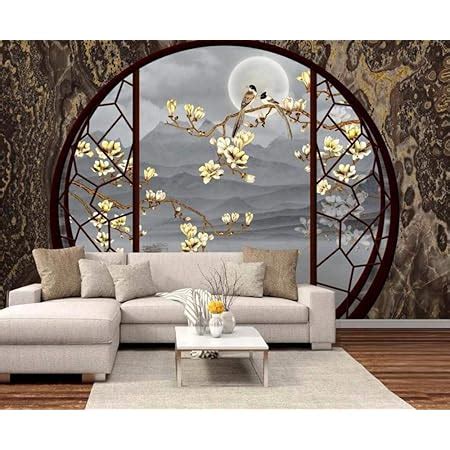 Miwei Wallpaper Papier Peint Panoramique Porte Ronde Fen Tres Paysage