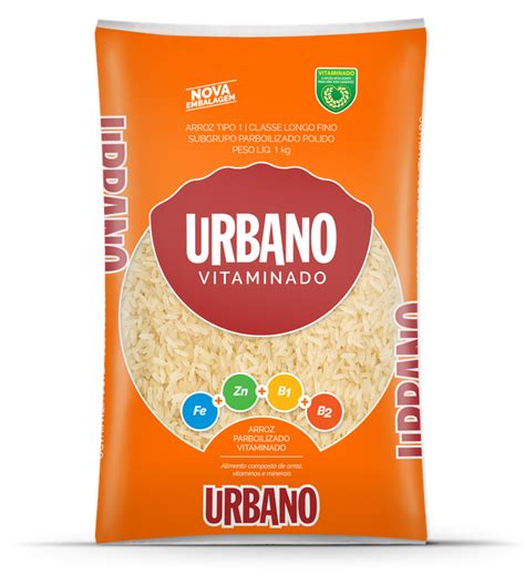 ARROZ PARBOILIZADO TIPO 1 URBANO VITAMINADO PACOTE 1KG GTIN EAN UPC