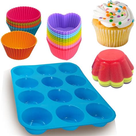 Kit Formas Silicone Para Cupcake Muffins 37 Unidades R 64 98 Em