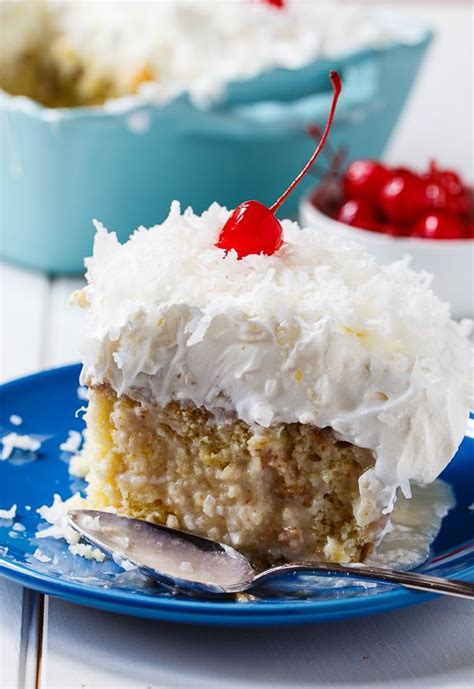 Pina Colada Poke Cake Recipe Boozy Desserts Desserts Poke Cake