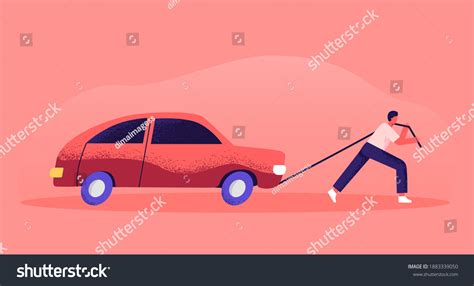 Pushing Car Clipart