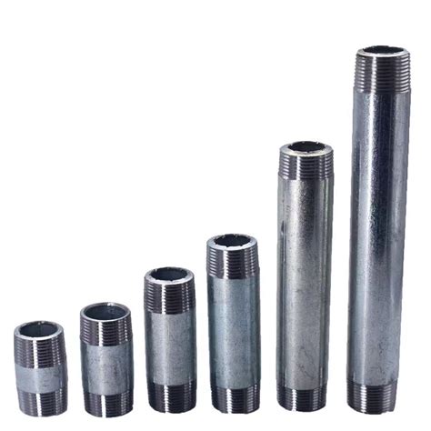 GI Nipple Galvanized Fittings Metal Pipe Fittings 1 2 3 4 INCH