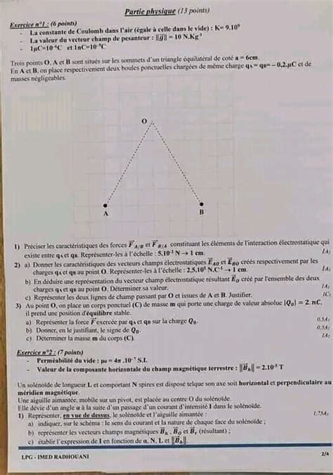 3 ème Sc expérimentales Sciences SVT Devoir de contrôle n1 sciences