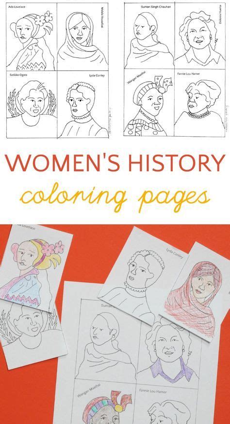 Women S History Coloring Pages With The Title