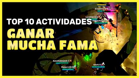 Top 10 Actividades Para Ganar Mucha Fama En Albion Online YouTube