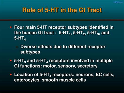 PPT 5 HT 4 Receptor Physiology And Pharmacodynamic Effects Of
