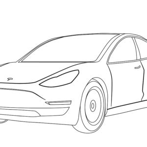 dibujos de tesla para colorear y Pintar Imágenes Para Dibujar Gratis