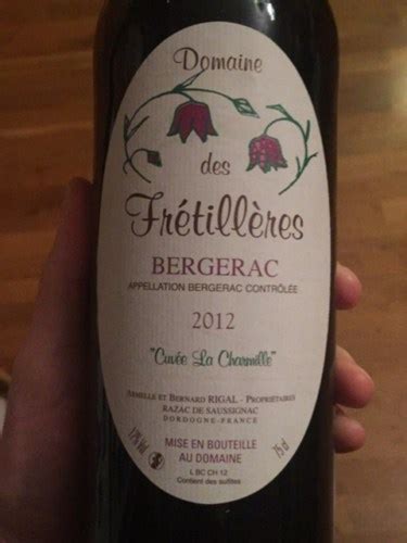 Fretilleres Cuvée La Chavalle Bergerac Vivino US