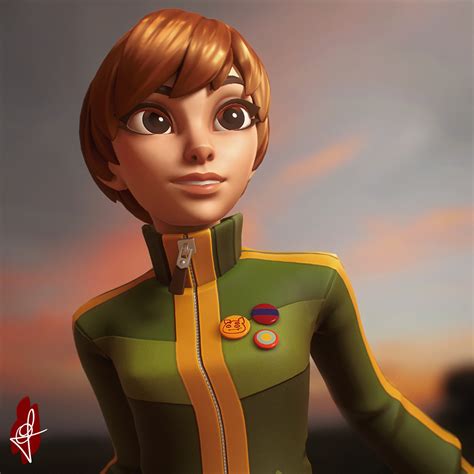 Chie Persona Fan Art Finished Projects Blender Artists Community