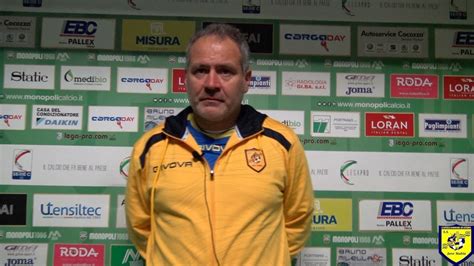 Monopoli Juve Stabia Eduardo Imbimbo Intervista Ufficiale Youtube