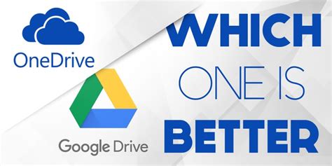Compare Google Drive Vs OneDrive 2018 Know Tabular Difference