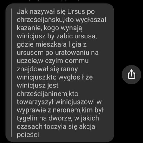 Bardzo Prosz O Pomoc Jest To Na Jutro Lektura Quo Vadis Brainly Pl