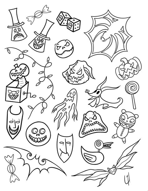 Nightmare Before Christmas Flash Sheet Etsy In 2023 Nightmare