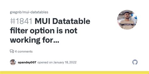 MUI Datatable Filter Option Is Not Working For Numbers Integer Issue