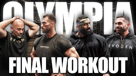 FINAL WORKOUT Of OLYMPIA PREP CBum Derek Lunsford Hadi Choopan
