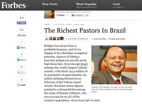 Caverna Do Morcego Os Cinco Pastores Mais Ricos Do Brasil Segundo A Forbes