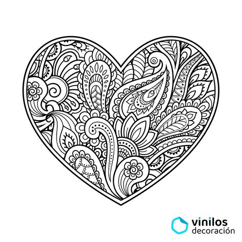 Dibujos De Mandala Corazon Para Colorear Vsun