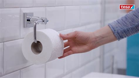 Uchwyt na papier toaletowy tesa Hukk jak zamontować YouTube