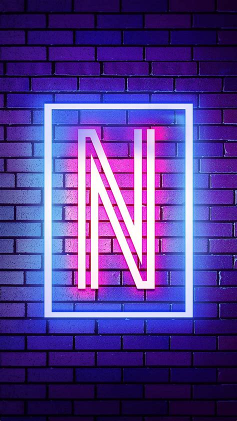 N Letter Design Neon N N Naam Wale Neon N Letter N Hd Phone